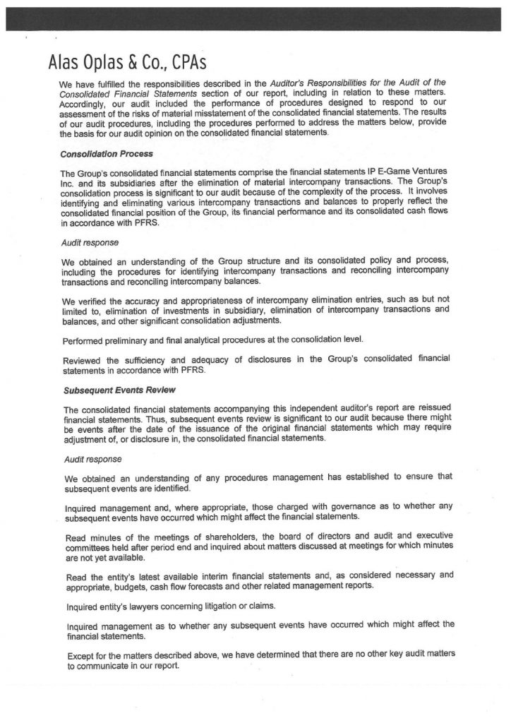 Other Disclosures to SEC, PSE and other Pertinent Agencies | iPe-Game ...